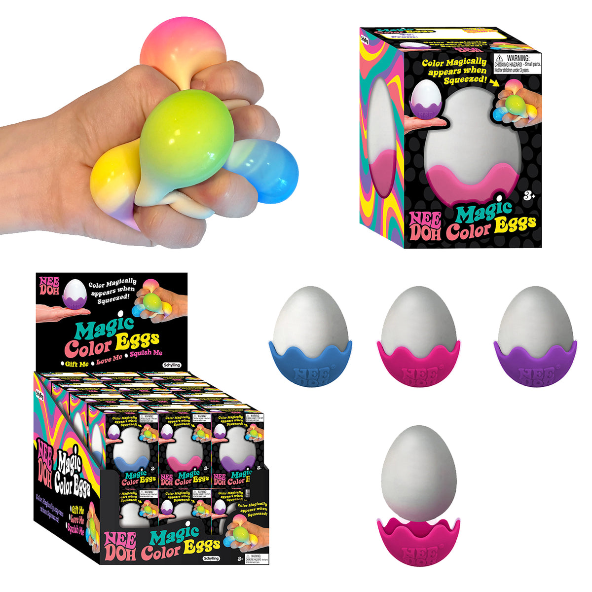 Squishy Surprise | Schylling Nee Doh Magic Colour Egg | Shop now!