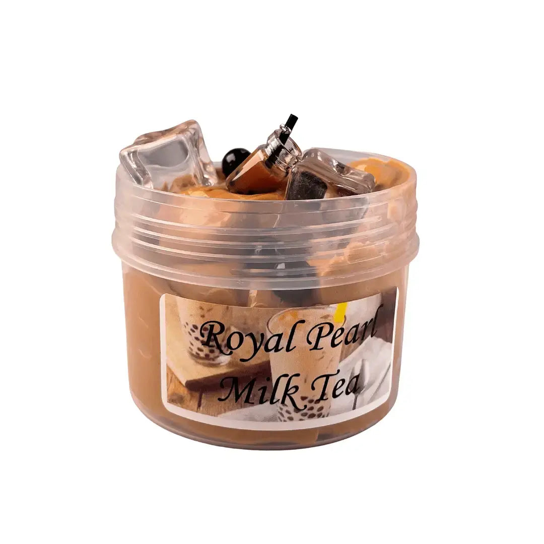 DIY Boba Slime - Royal Pearl Milk Tea Slime - Scented DIY Slime