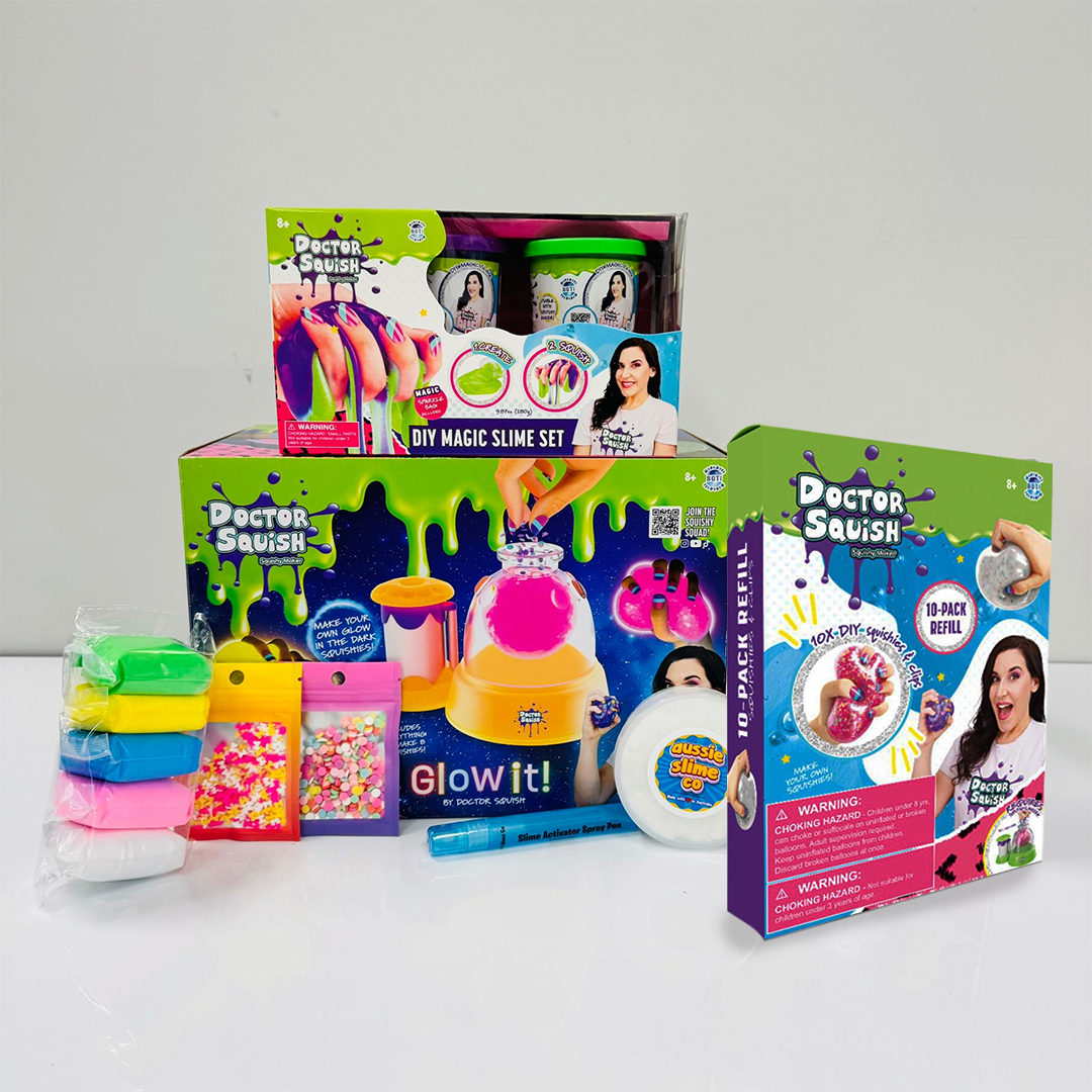 Doctor Squish Squishy Maker, Refill Kit, Magic Slime Kit and Thick and ...