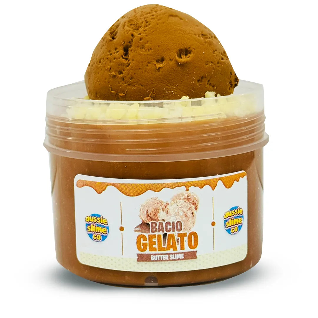 DIY Bacio Gelato Slime - DIY Hazelnut Scented Slime