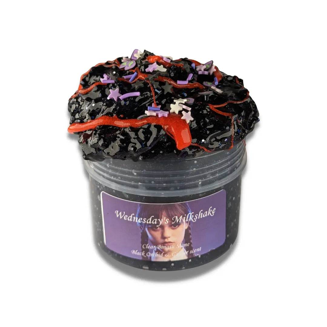 Wednesday Milkshake Crunchy DIY Bingsu Slime | Aussie Slimes Co.