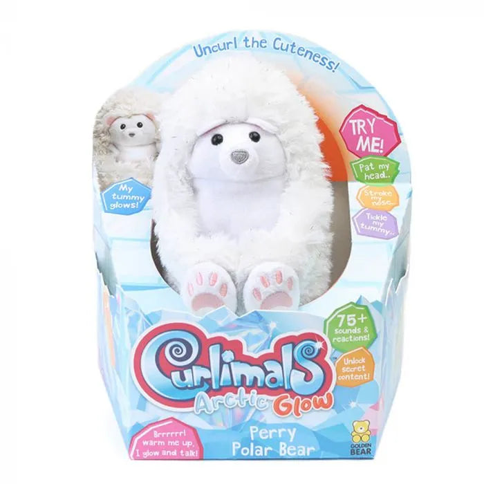 Curlimals Arctic Glow Perry Polar Bear | Plush & Soft Toys | Aussie ...
