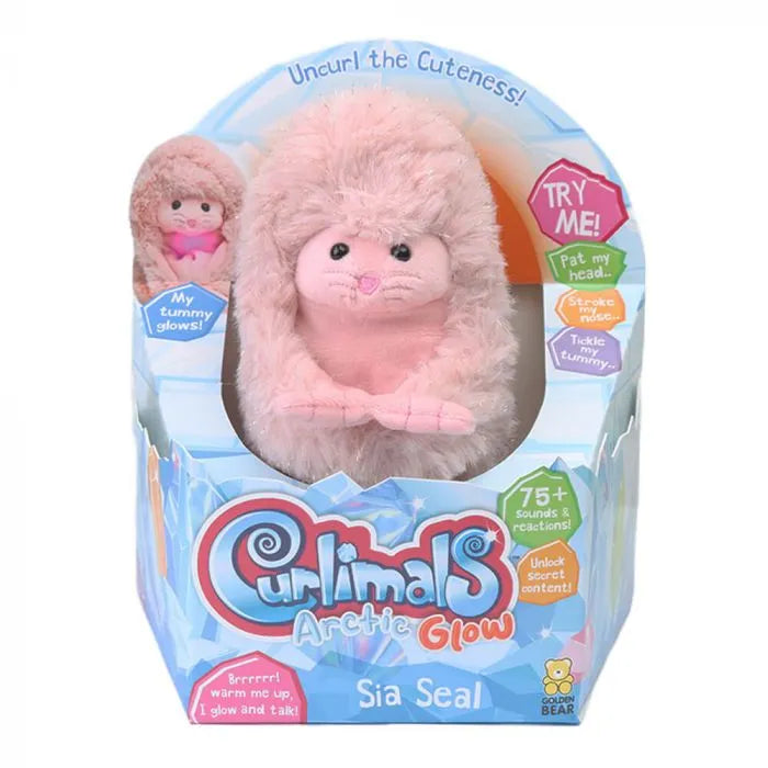Curlimals Arctic Glow SIA Seal | Plush & Soft Toys | Aussie Slime co.