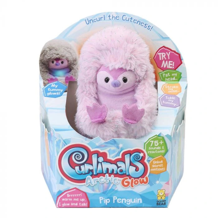 Curlimals Arctic Glow PIP Penguin | Plush & Soft Toys | Aussie Slime co.