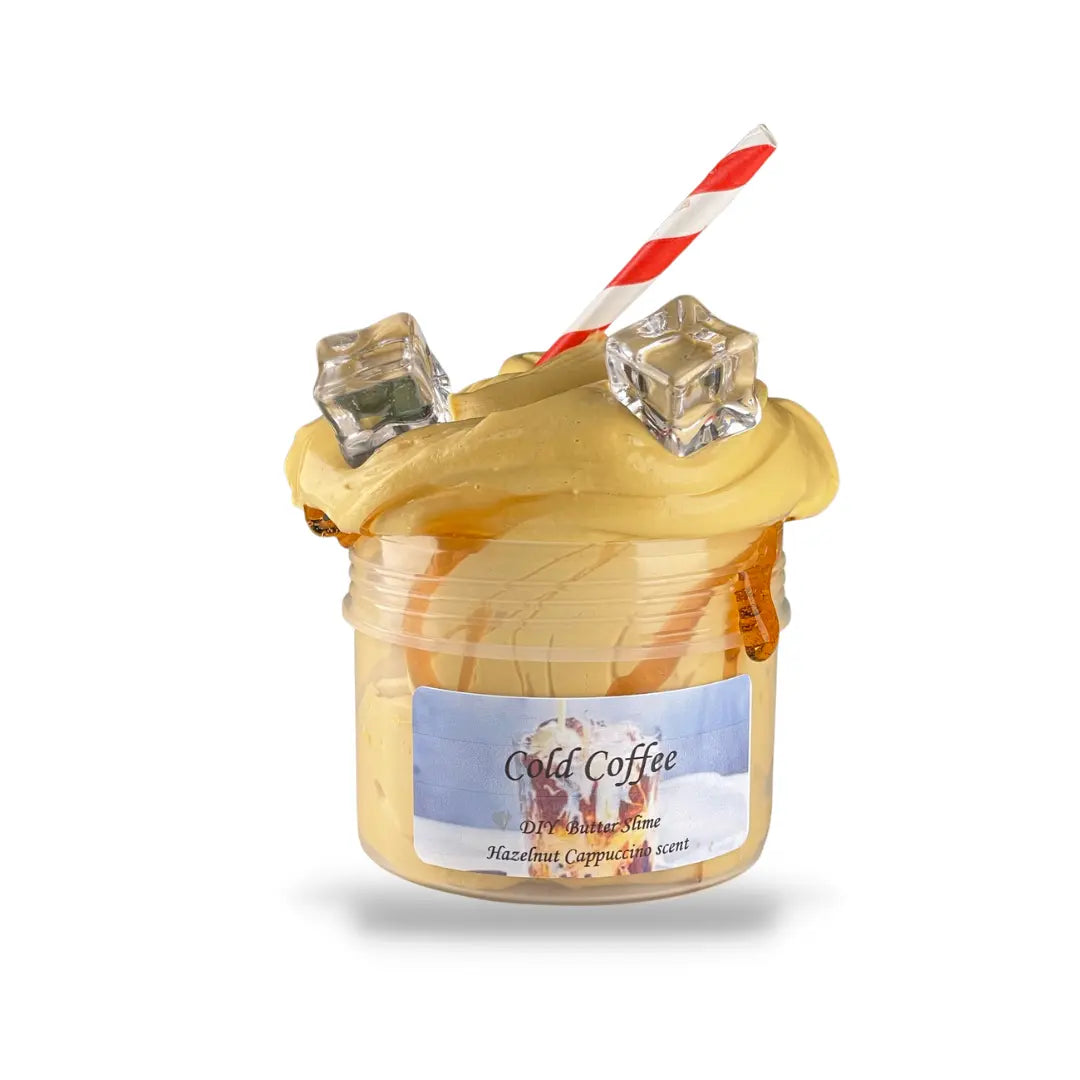 Cold Coffee DIY Slime with Ice Cubes | Aussie Slimes Co.