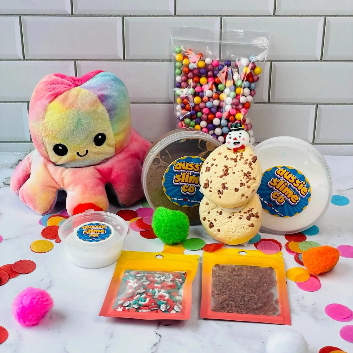 Santa’s Cookies Slime Gift Box | Slime Gift Box | Aussie Slime Co.