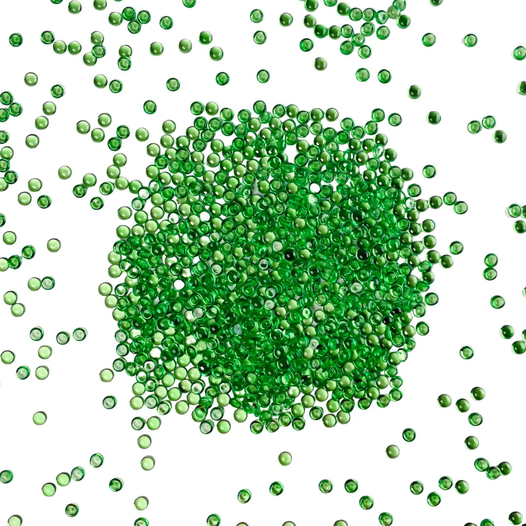 Green Glimmer Fish Bowl Beads | Aussie Slime Co. | Online Slime Shop