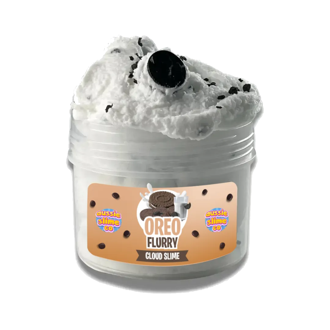 Oreo Flurry Cloud Slime - Aussie Slime Co. | Australian Slime Shop