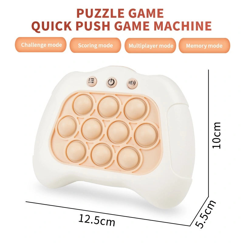 Pop Quick Push Game Electronic Light Up Fidget Console Machine