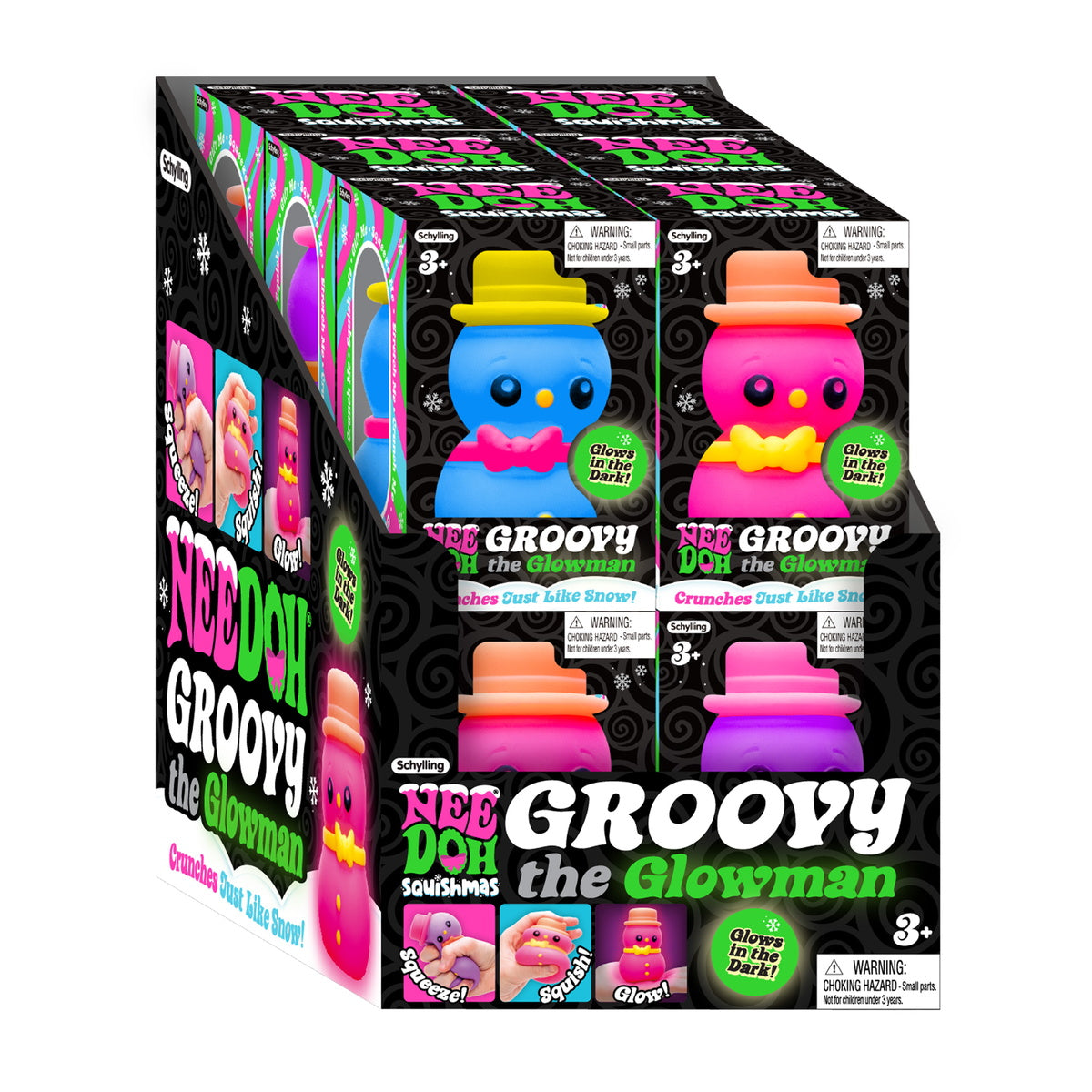 Schylling Groovy Glowman Nee Doh | Fun, Squishy Stress Ball