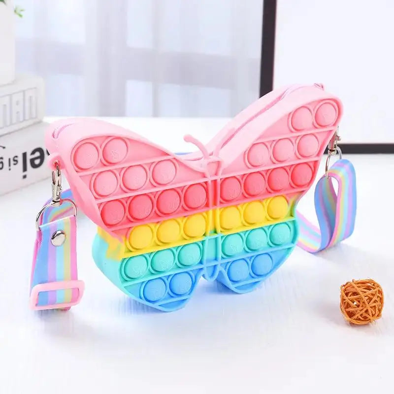 Butterfly Pop It Purse Crossbody Bag - Cross Body Pop It Bag