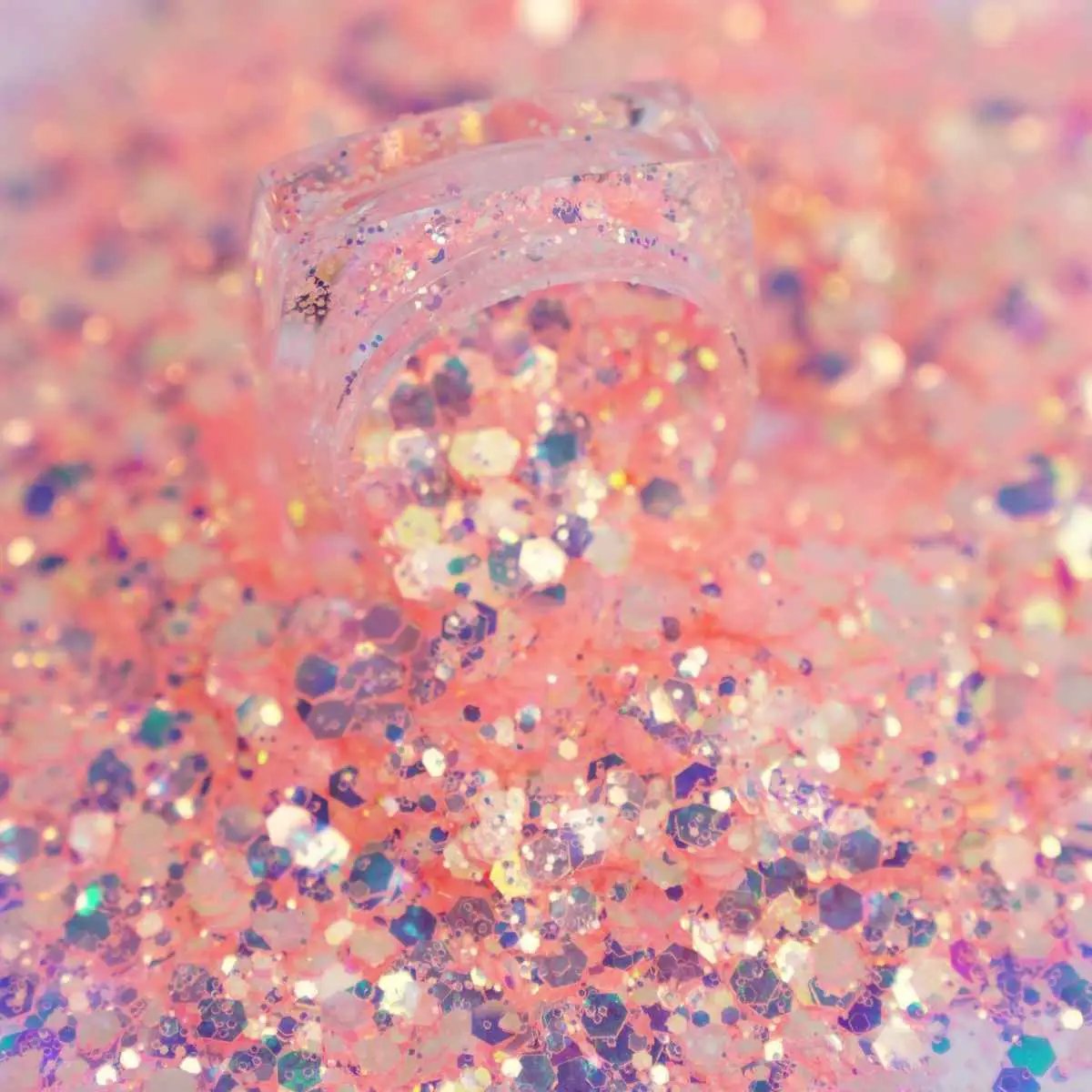 Peach Radiant Rave Glitter | Glitz Your Life